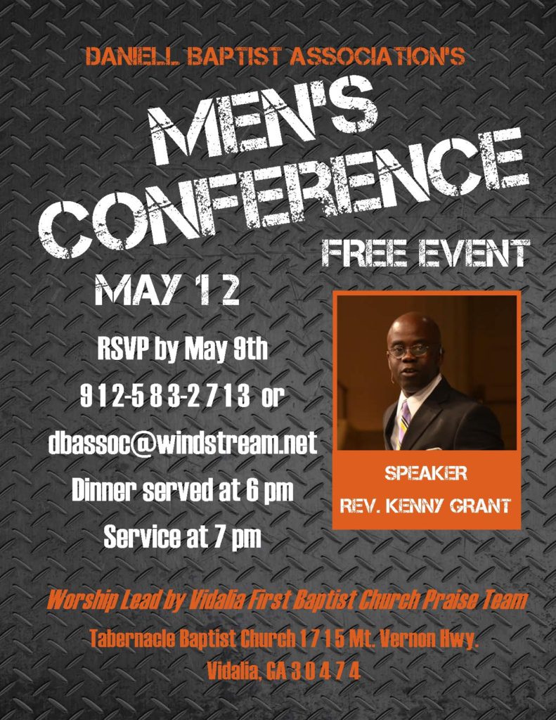 Mens Conference Flyer - Daniell Baptist Association
